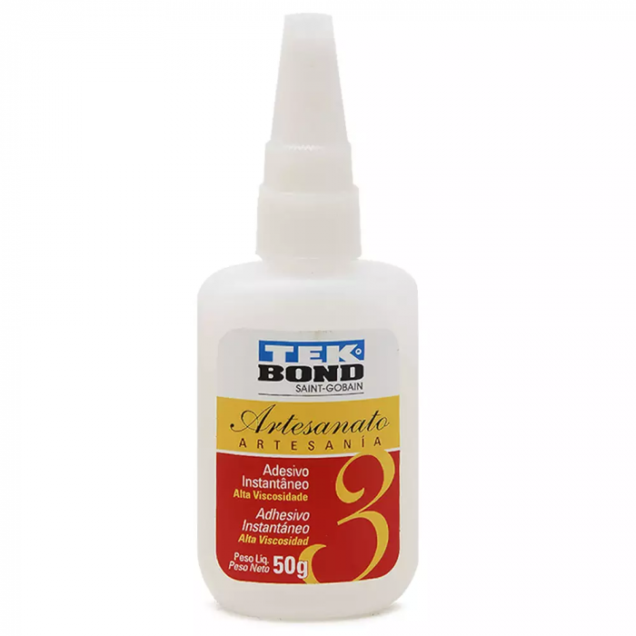 Cola Adesivo Instantâneo Multiuso 3 Tek Bond Alta 50g - Armarinho Ivo