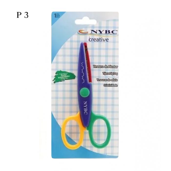 Tesoura picotar 13,5x6,3cm P1 Nybc - Armarinho Ivo
